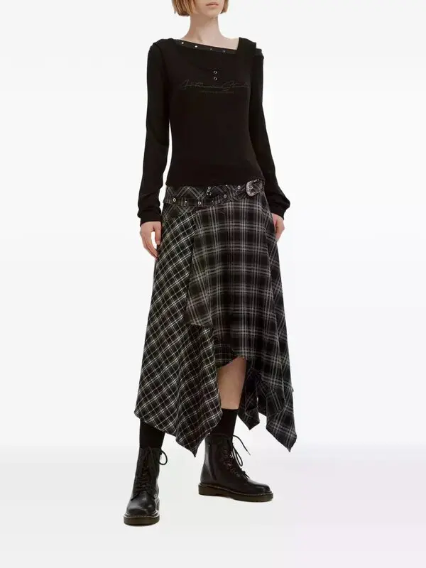 MUSIUM DIV. Layered-effect Stud-embellished Top