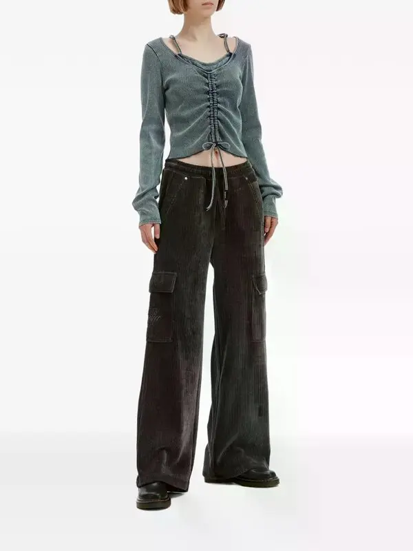 MUSIUM DIV. Ruched Layered-detail Top
