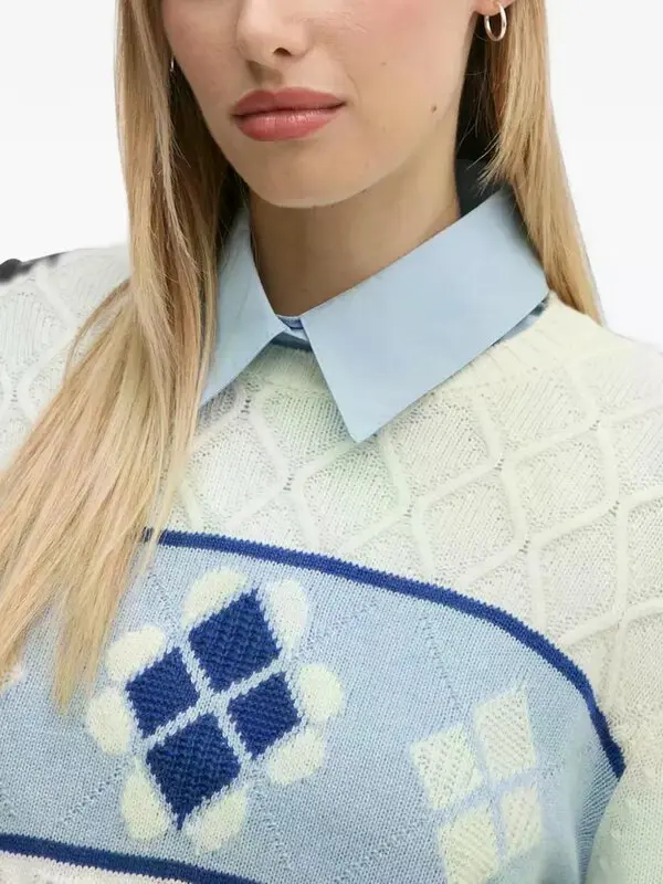 BENETTON Argyle-pattern Sweater
