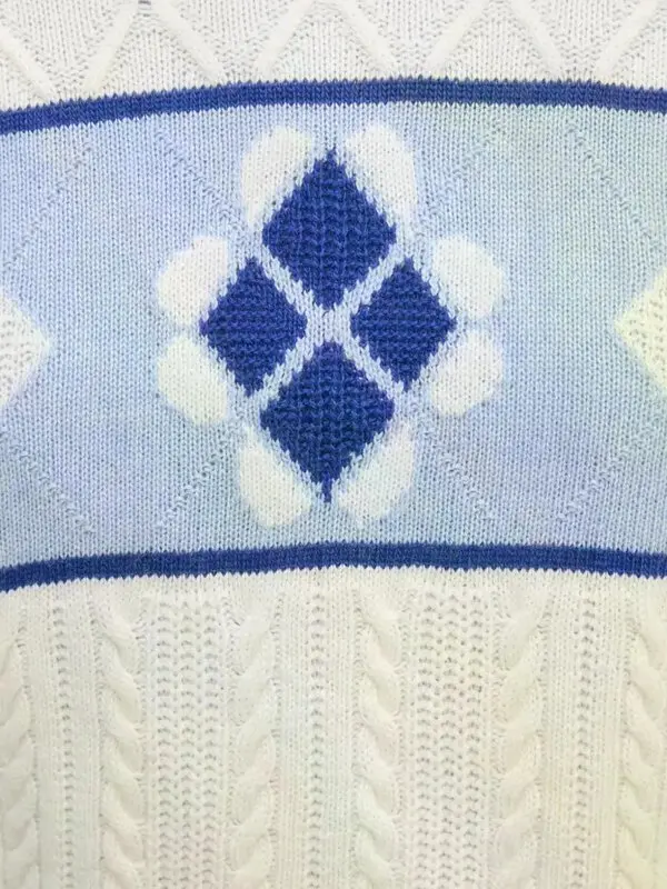 BENETTON Argyle-pattern Sweater