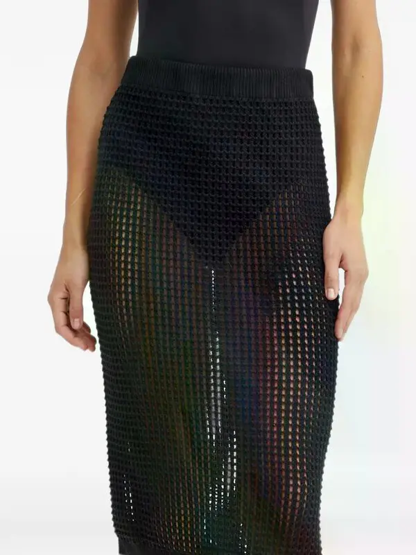 BENETTON Knitted Midi Skirt