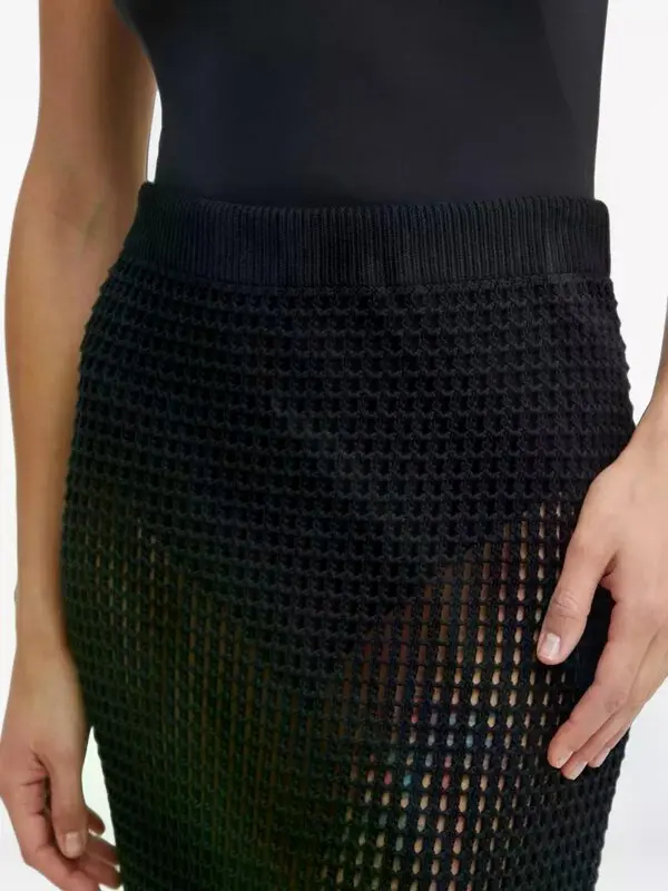 BENETTON Knitted Midi Skirt