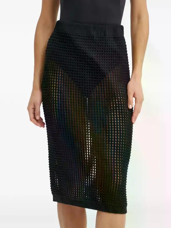BENETTON Knitted Midi Skirt