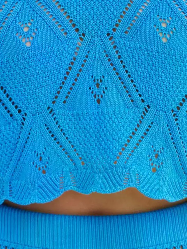 BENETTON Openwork Knit Top