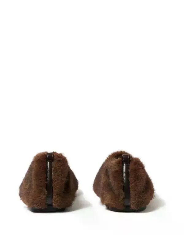 Stella McCartney Mink Ankle Chain Ballerina Flats