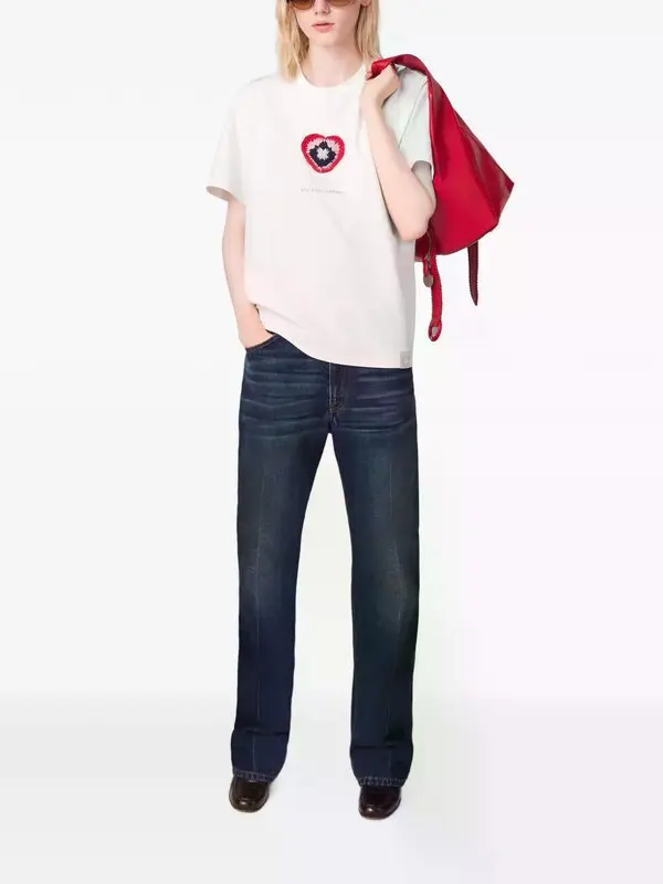 Stella McCartney Crochet-heart T-shirt