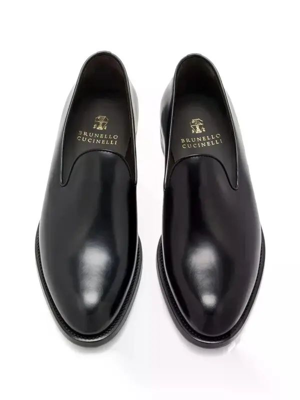 Brunello Cucinelli Polished-leather Loafers