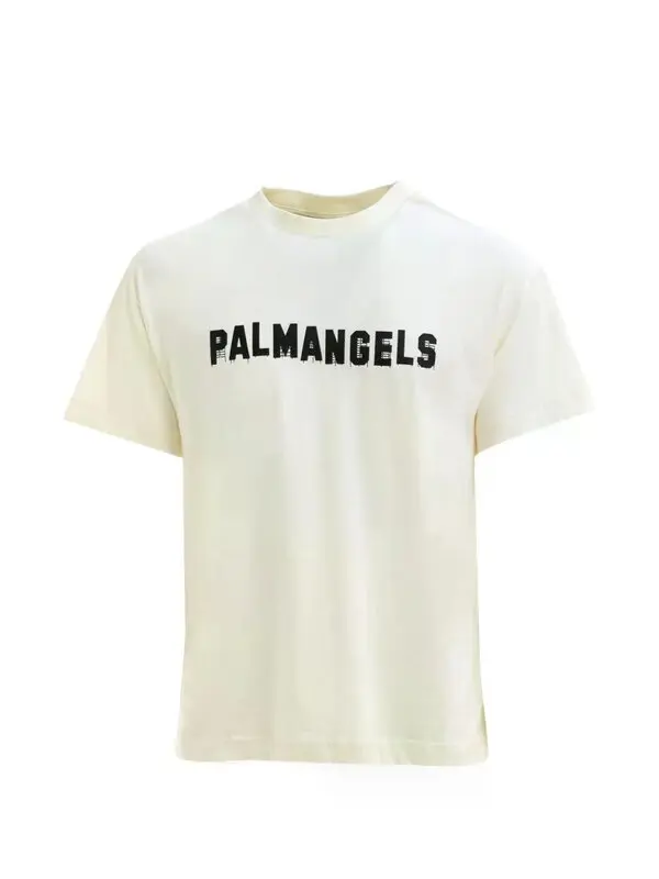 Palm Angels Cotton T-shirt - Neutrals
