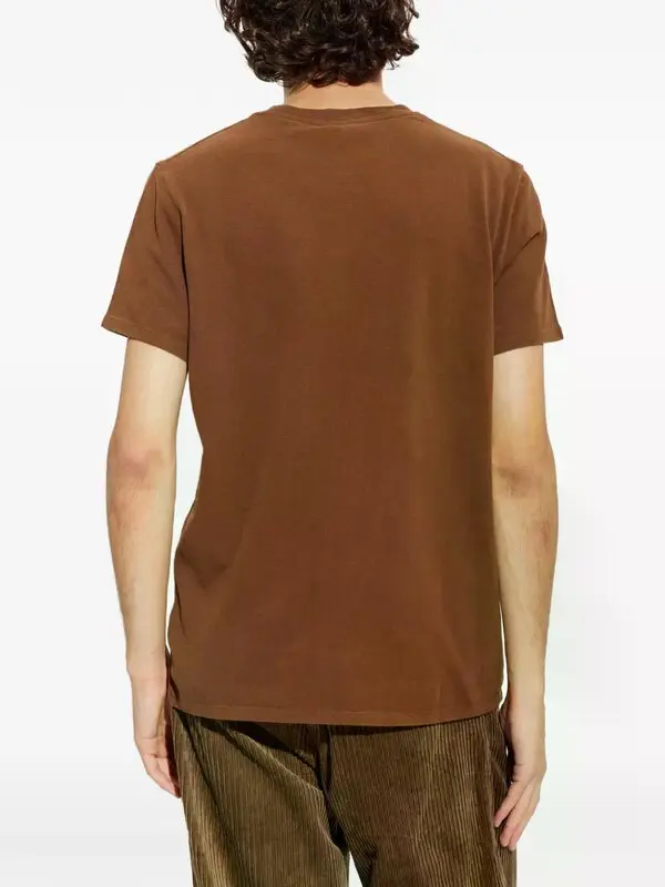 American Vintage Ykobow Logo-print T-shirt - Brown