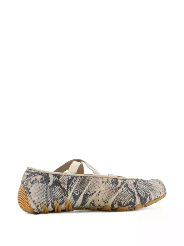 Adidas Ghost Sprint Snakeskin-effect Ballet Flats