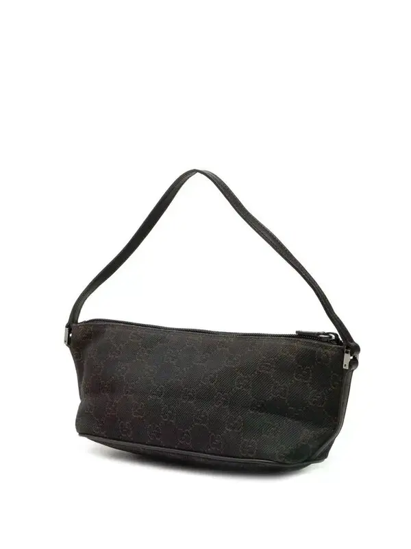 Gucci 2000-2015 Gg Denim Boat Shoulder Bag