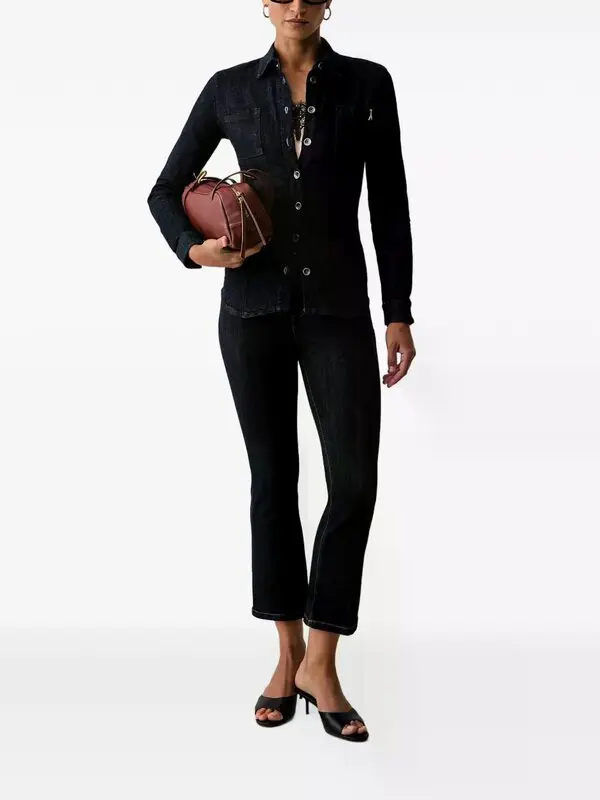 FRACOMINA Cropped Flared Jeans - Blue