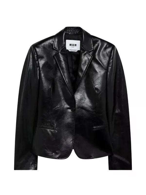 MSGM Notched Lapel Single-breasted Jacket