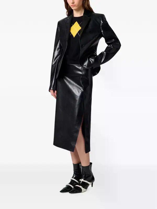MSGM Notched Lapel Single-breasted Jacket