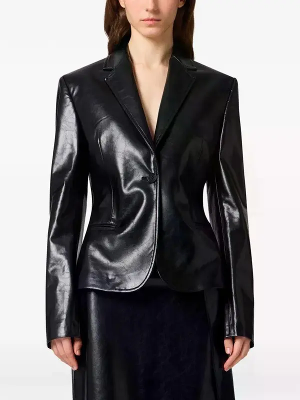 MSGM Notched Lapel Single-breasted Jacket