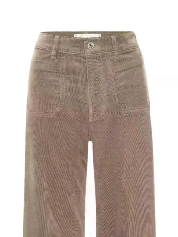 FRAME Le Slim Palazzo Straight Trousers - Neutrals