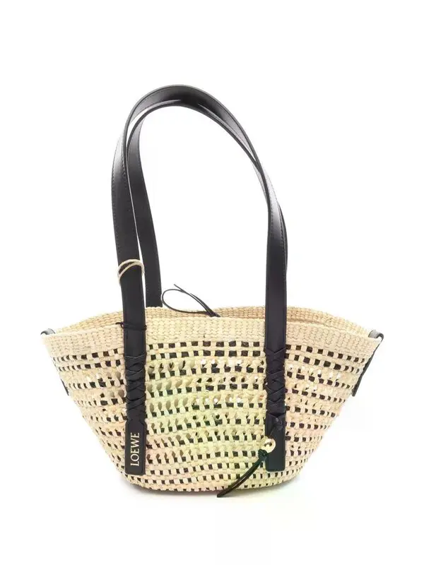 Loewe 2020-2026 Paulas Ibiza Small Raffia Braided Basket Bag Tote Bag - Neutrals