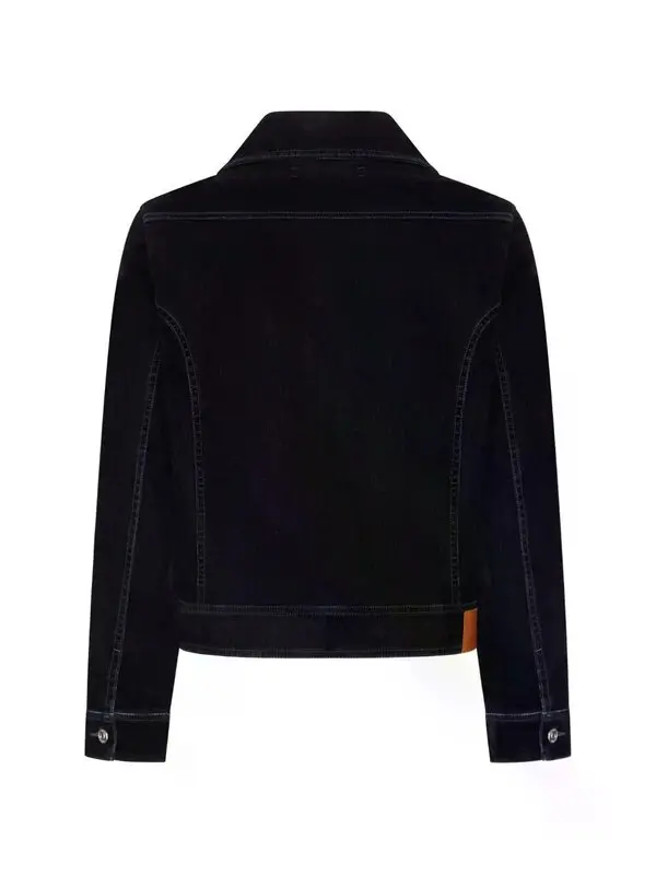 Amiri Logo-embroidered Denim Jacket - Black