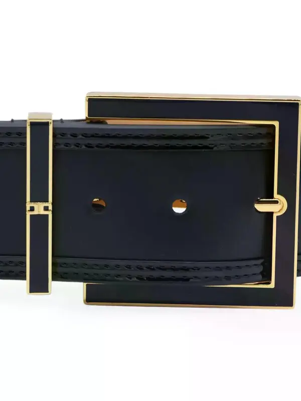 Elisabetta Franchi Belt With Enamelled Buckle