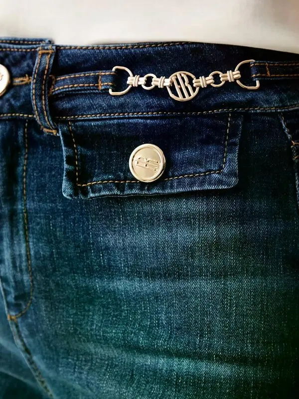 FRACOMINA Logo-embellished Flared Jeans
