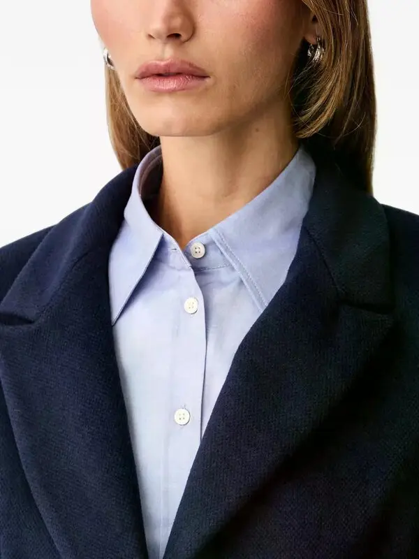 FRACOMINA Ring-detail Notched-lapel Coat