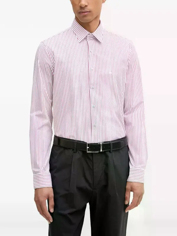 Michael Kors Vertical-stripe Long-sleeve Shirt - White