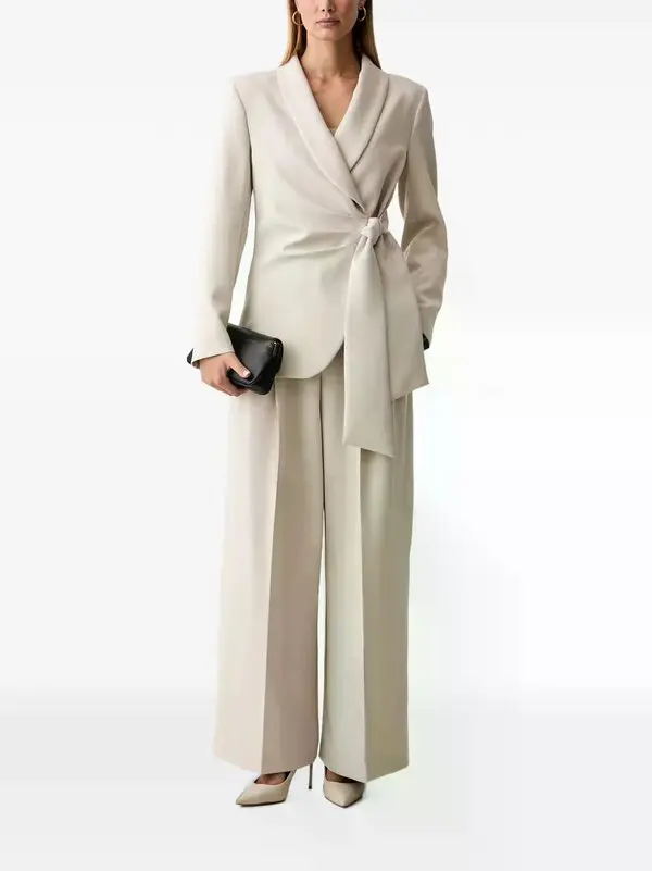 FRACOMINA Pleated Wide-leg Trousers - Neutrals