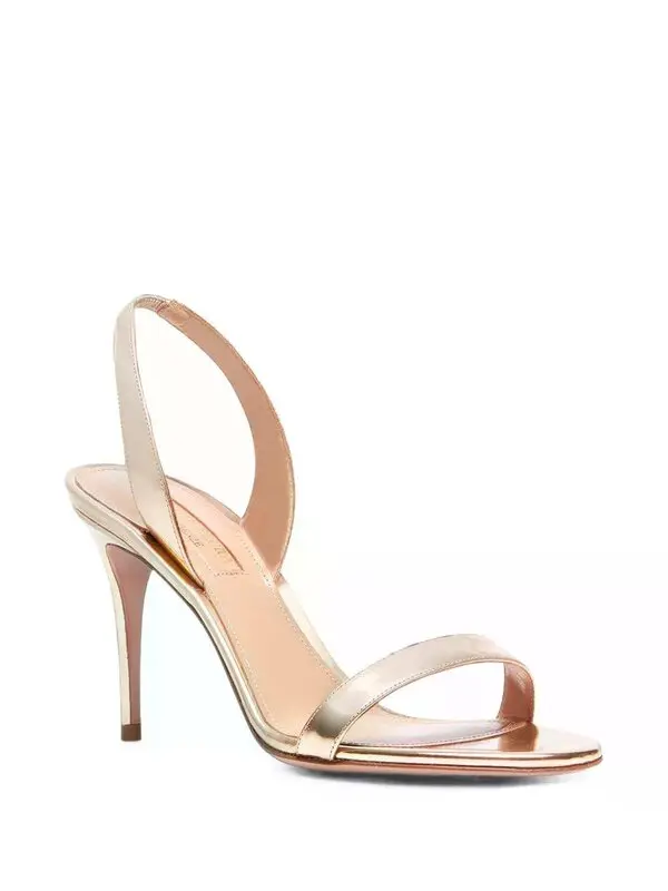 AQUAZZURA So Nude Sandals 85 - Gold