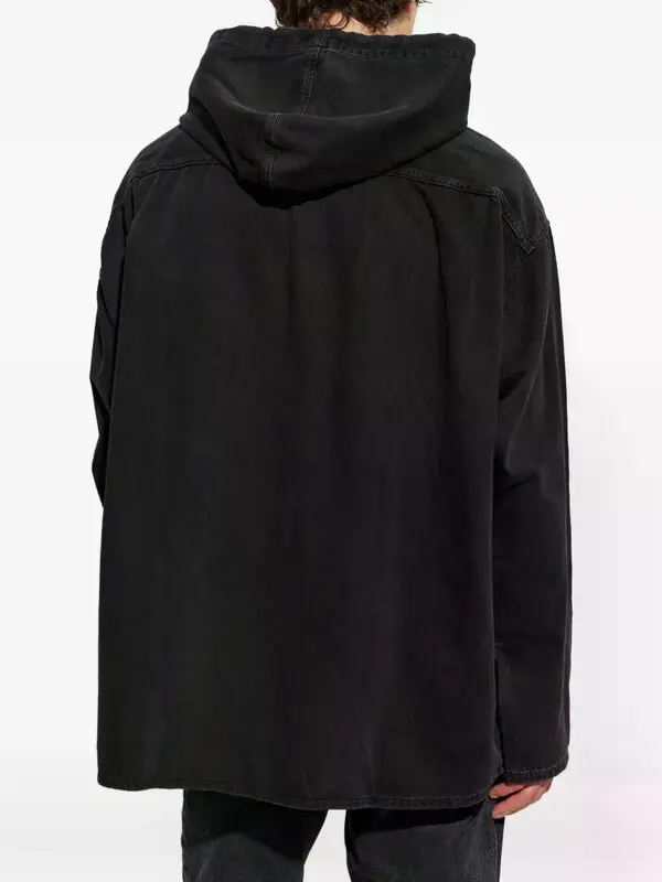 DIESEL® D-dewny-hood Denim Shirt - Black