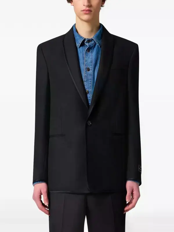 MSGM Shawl-lapel Tailored Blazer