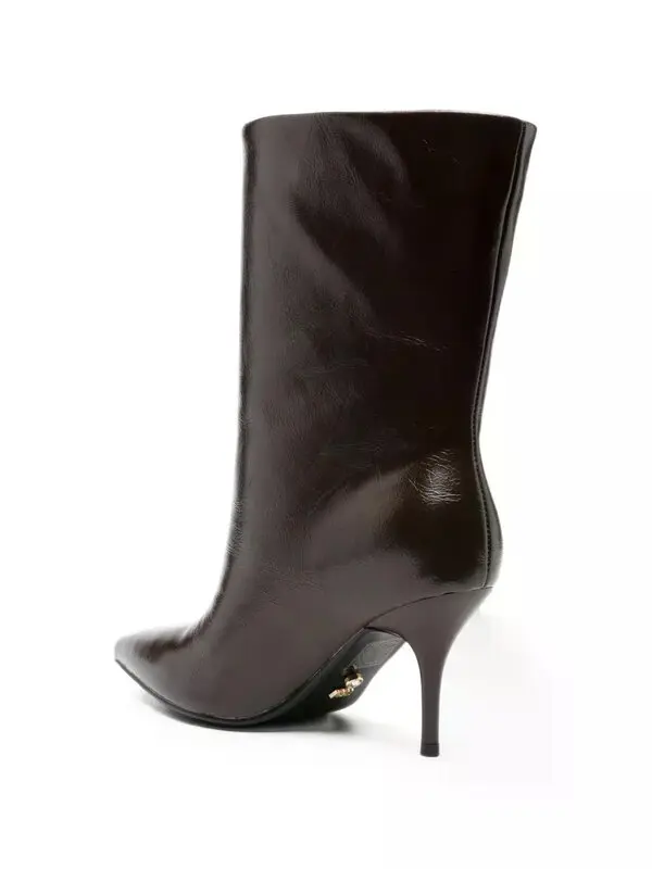TWENTY FOURHAITCH Unuk Pointed-toe Stiletto-heel Boots - Brown
