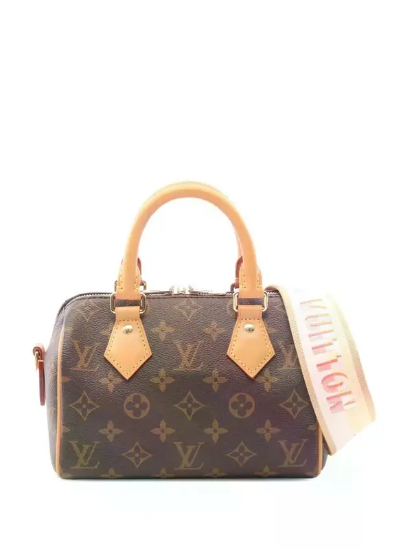 LOUIS VUITTON Monogram Speedy Bandouliere 20 Satchel - Brown