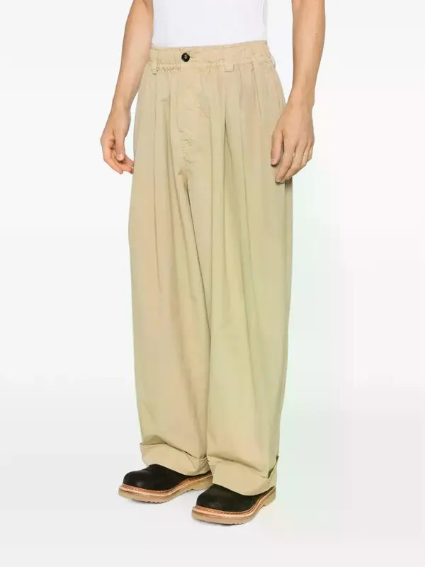 Marni Pleated Wide-leg Trousers