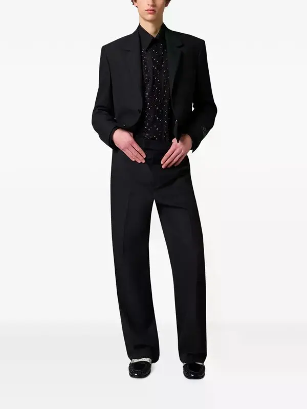 MSGM Cropped Notch-lapels Jacket