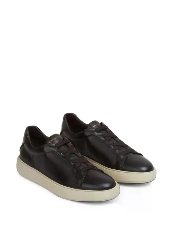 Officine Creative Leather Lace-up Sneakers - Brown