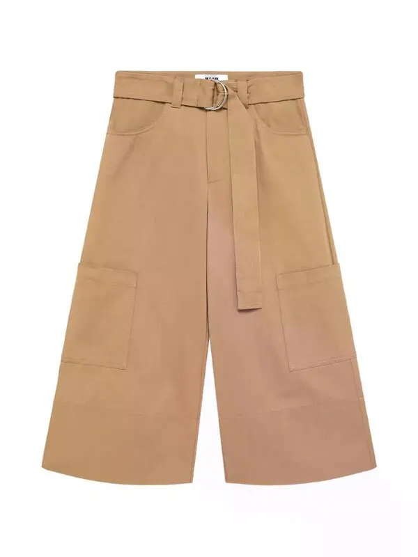 MSGM Cropped Belted Trousers