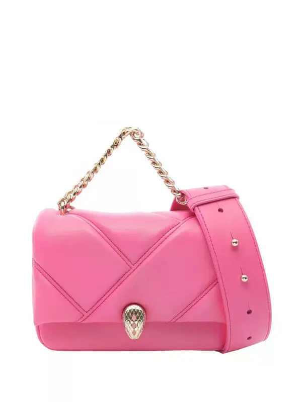 BVLGARI 2010-2026 Mini Leather Serpenti Cabochon Satchel