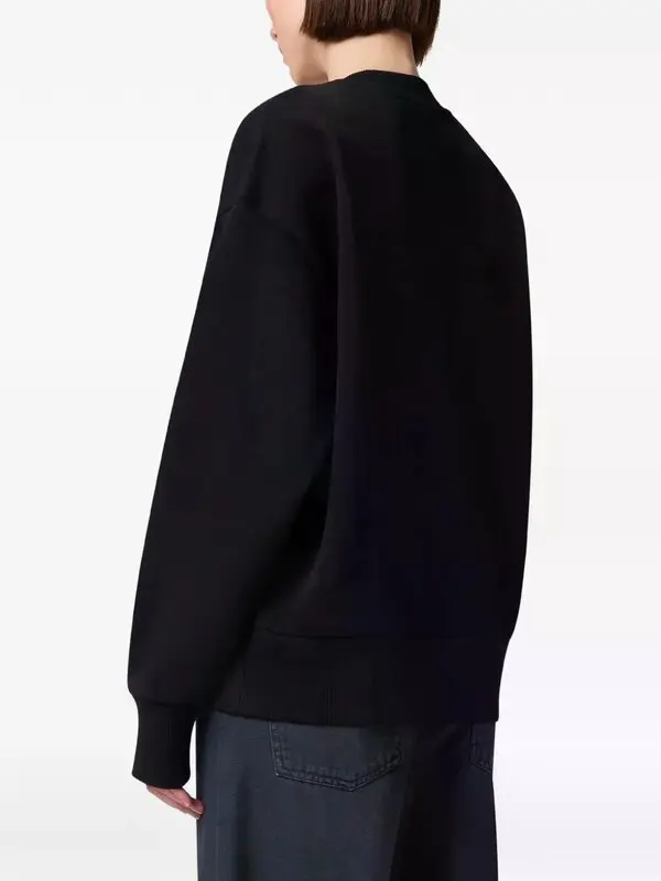 MSGM Logo Print Crewneck Sweatshirt