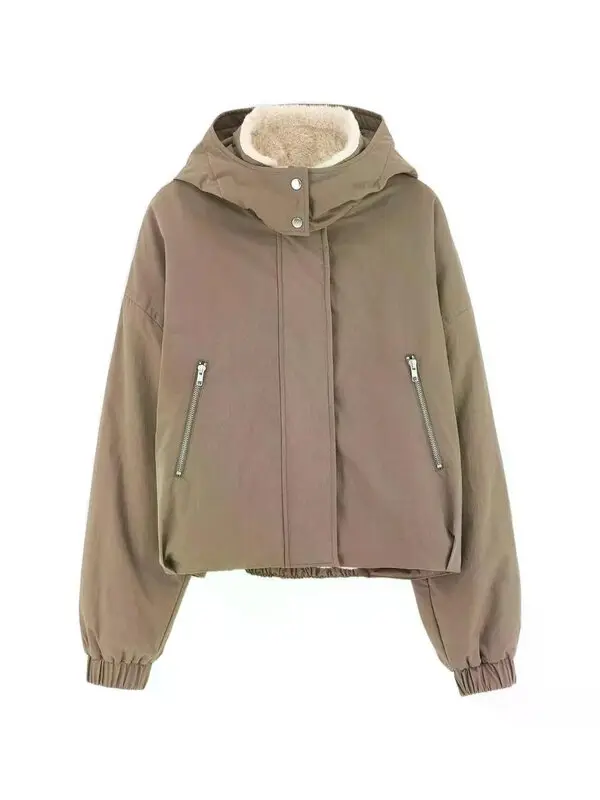 BELLEROSE Herna Hooded Faux-fur Collar Jacket