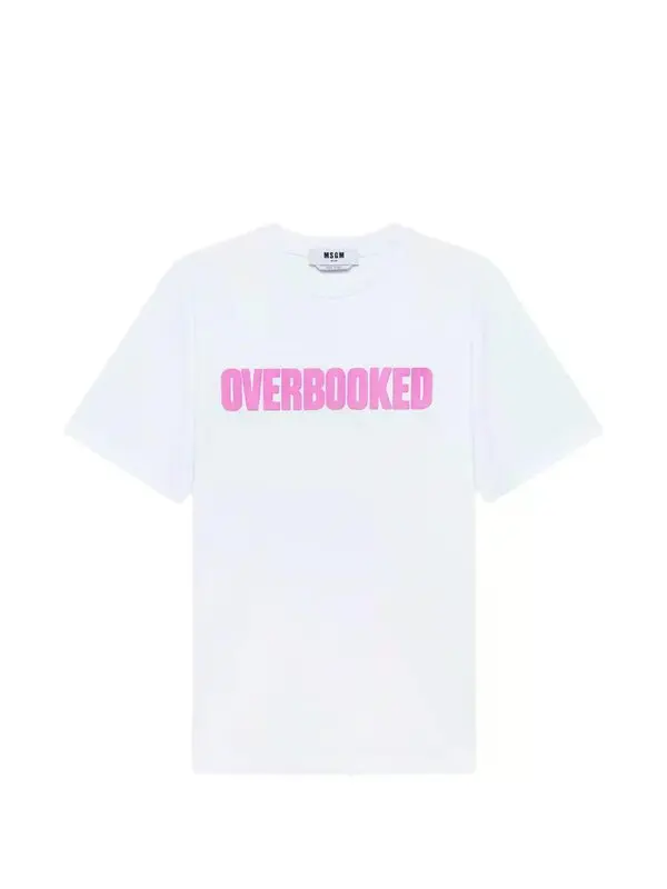 MSGM Slogan-print T-shirt - White