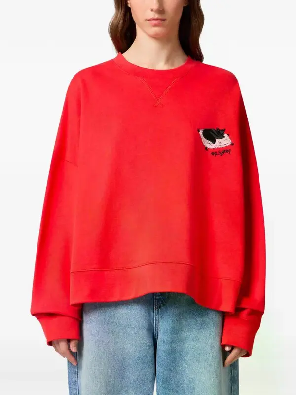 MSGM Cat-patch Sweatshirt
