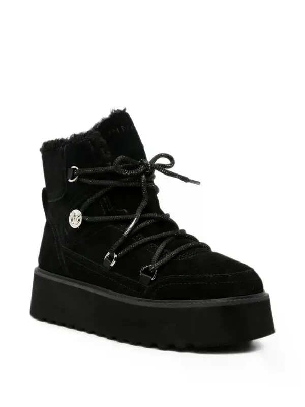 Pinko Lace-up Platform Boots