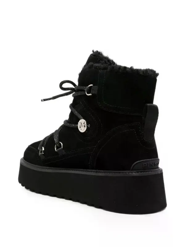 Pinko Lace-up Platform Boots