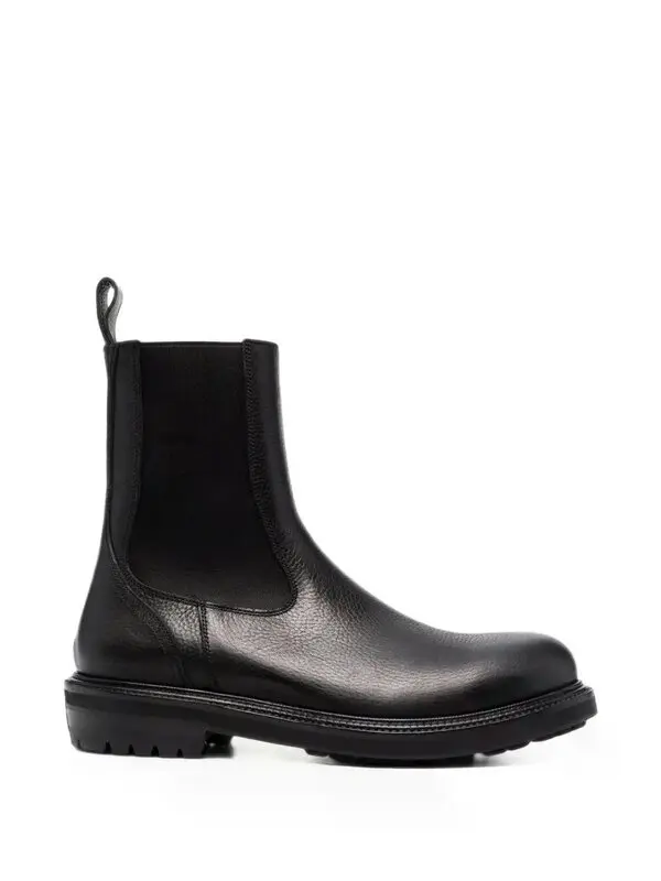 BUTTERO® Grainy Leather Chelsea Boots