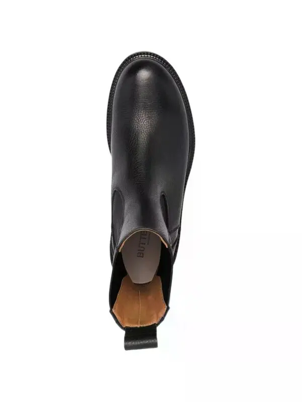 BUTTERO® Grainy Leather Chelsea Boots