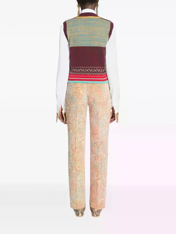 Dries Van Noten Fitted Cashmere Top - Red