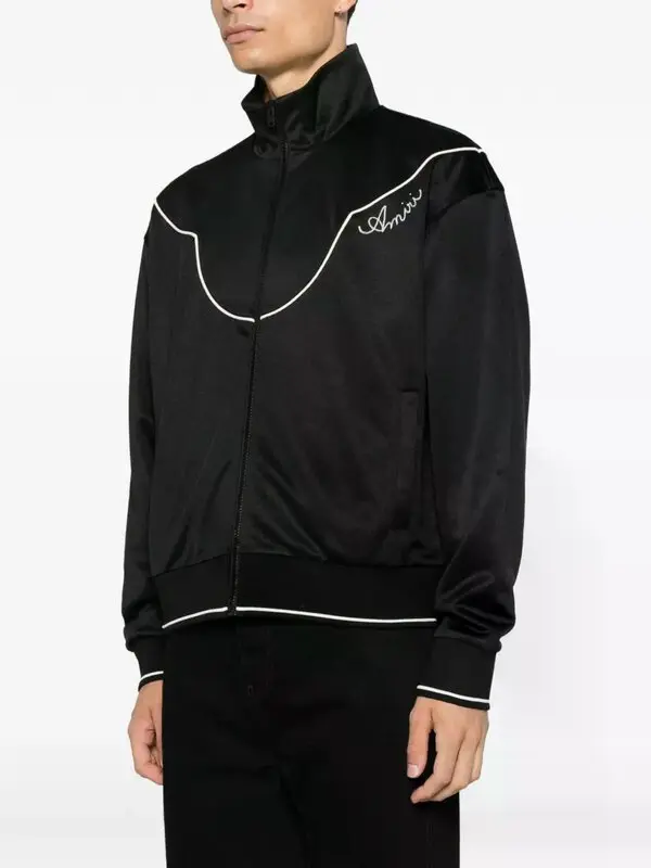 Amiri Embroidered Track Jacket - Black