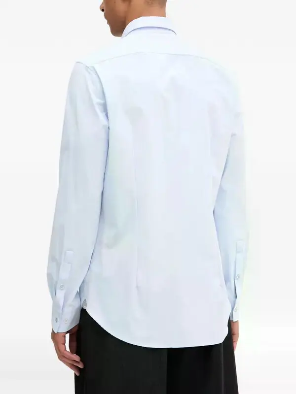 Michael Kors Logo-embroidered Long-sleeve Shirt