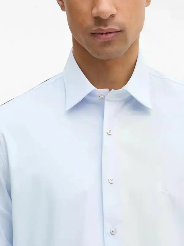 Michael Kors Logo-embroidered Long-sleeve Shirt