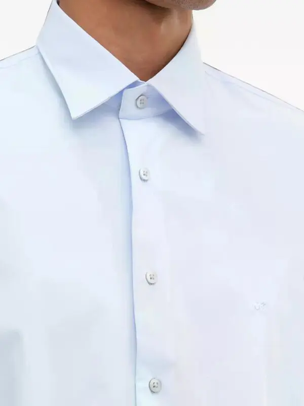Michael Kors Logo-embroidered Long-sleeve Shirt